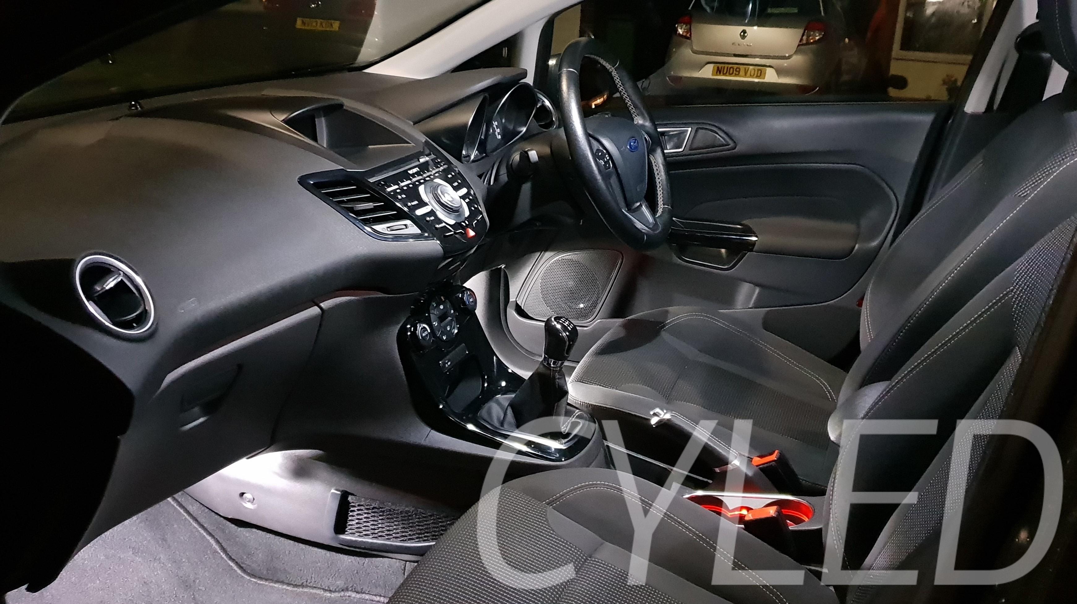 Ford Fiesta MK7 interior LED kit 6000k White L@@K