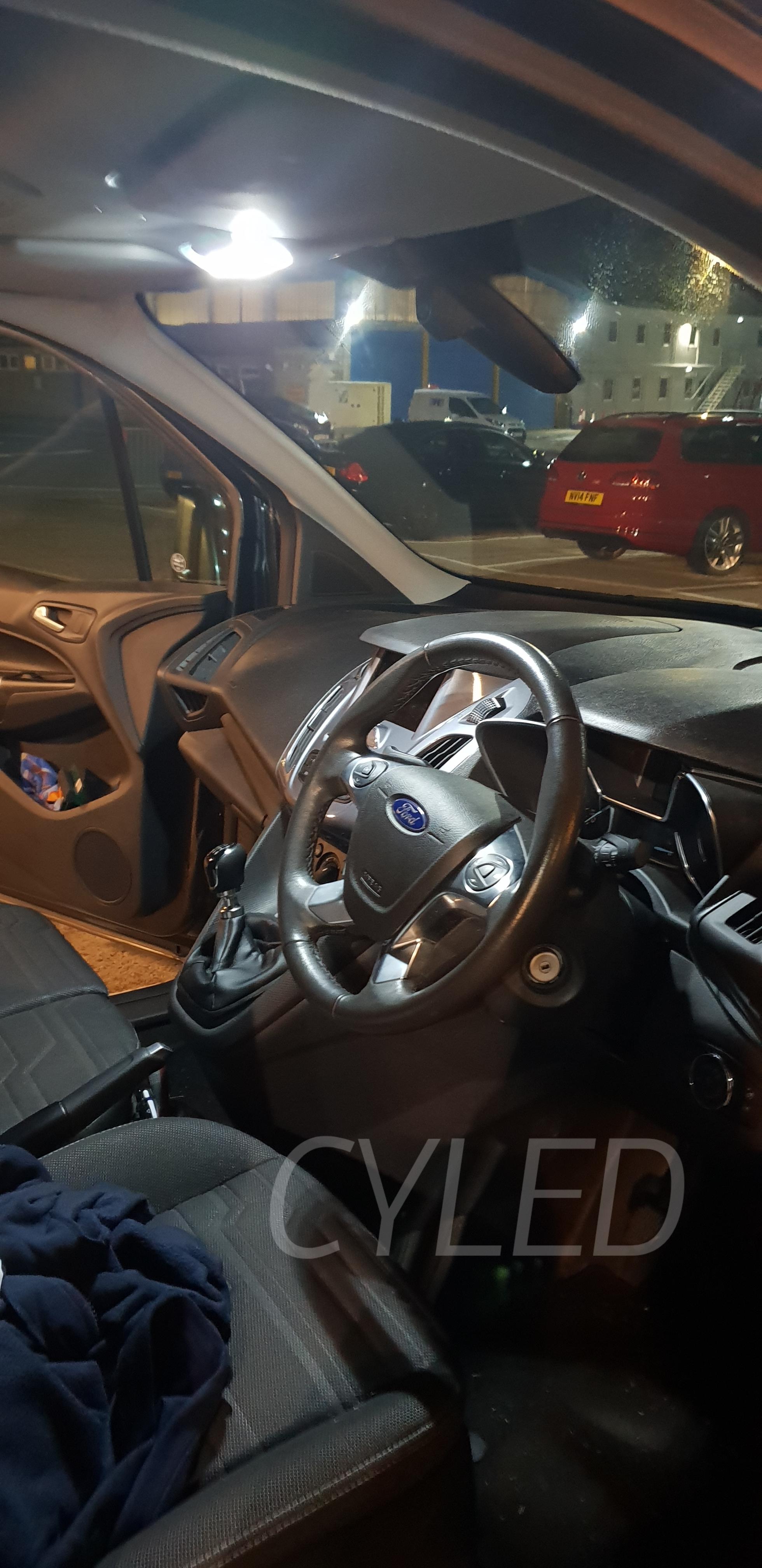 Ford Transit Courier interior LED kit 2014 > 6000K White L@@K