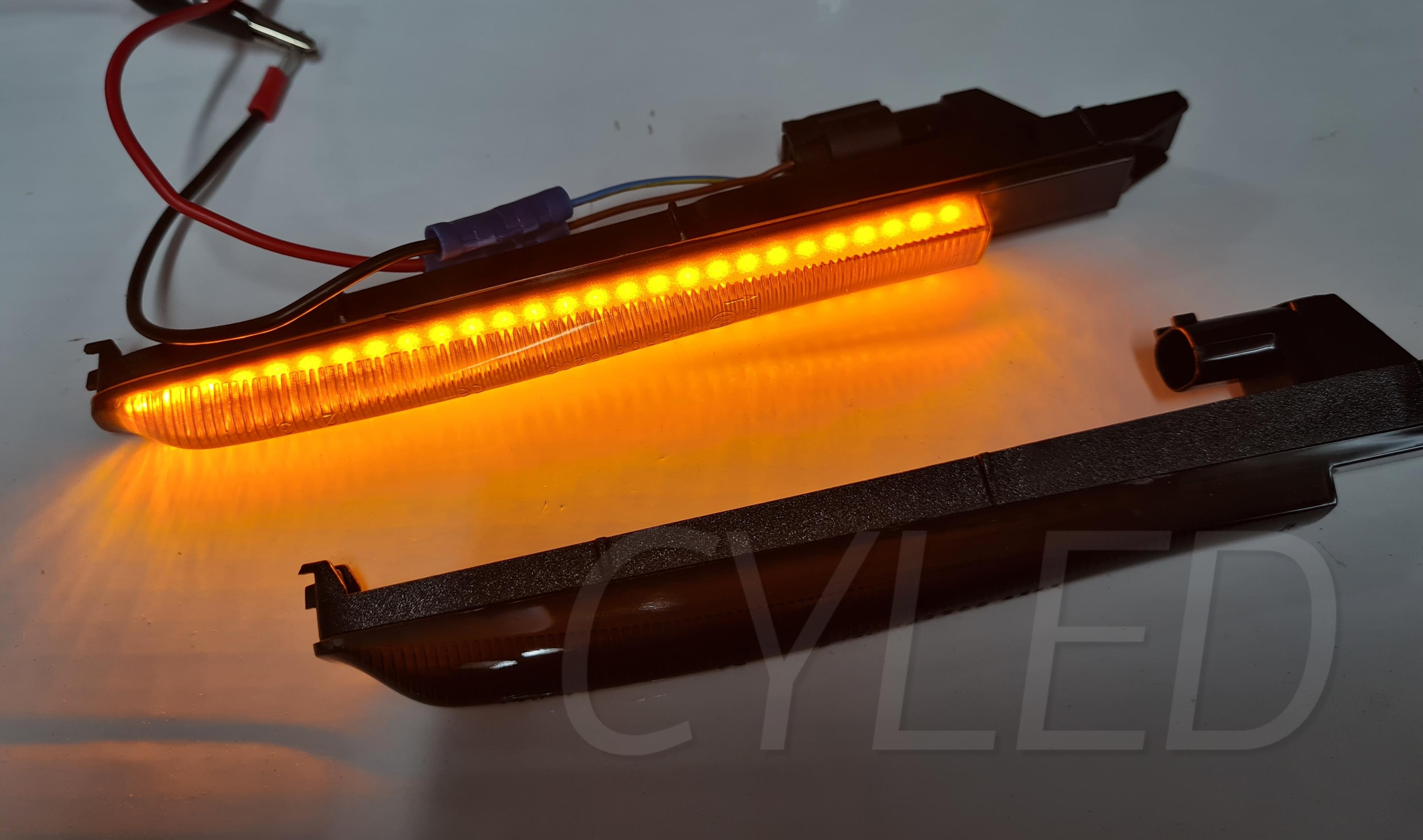 BMW F10 M5 & E82 1M Coupe Smoked LED side repeaters (standard flash)