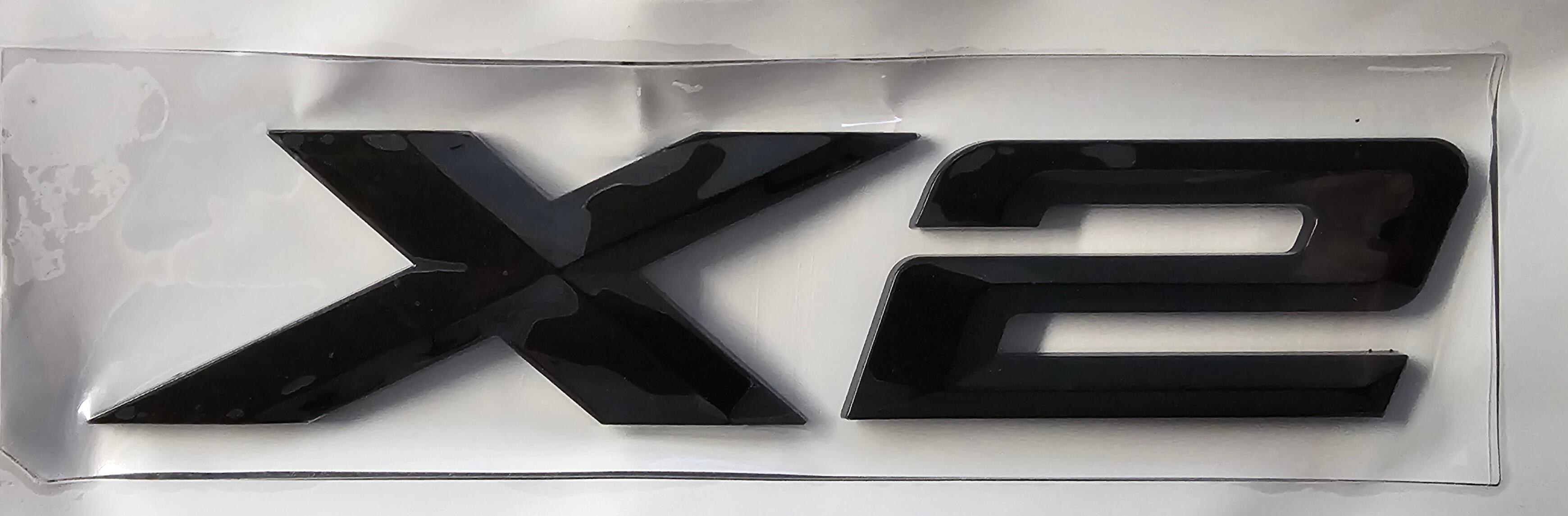 BMW X2 Gloss Black boot badge L@@K