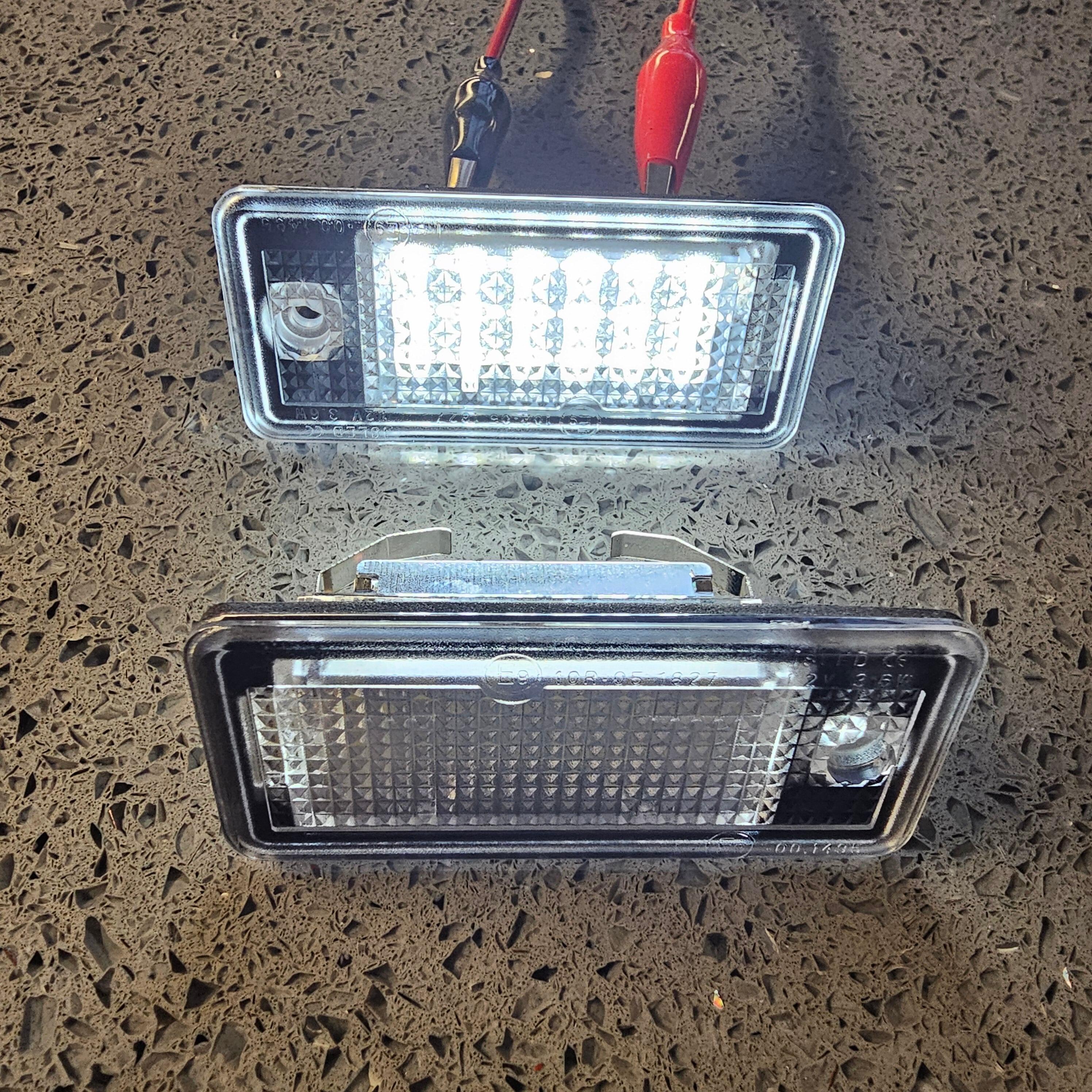 Audi A4 B7 2004 - 2007 LED number plate units 6000K error free L@@K