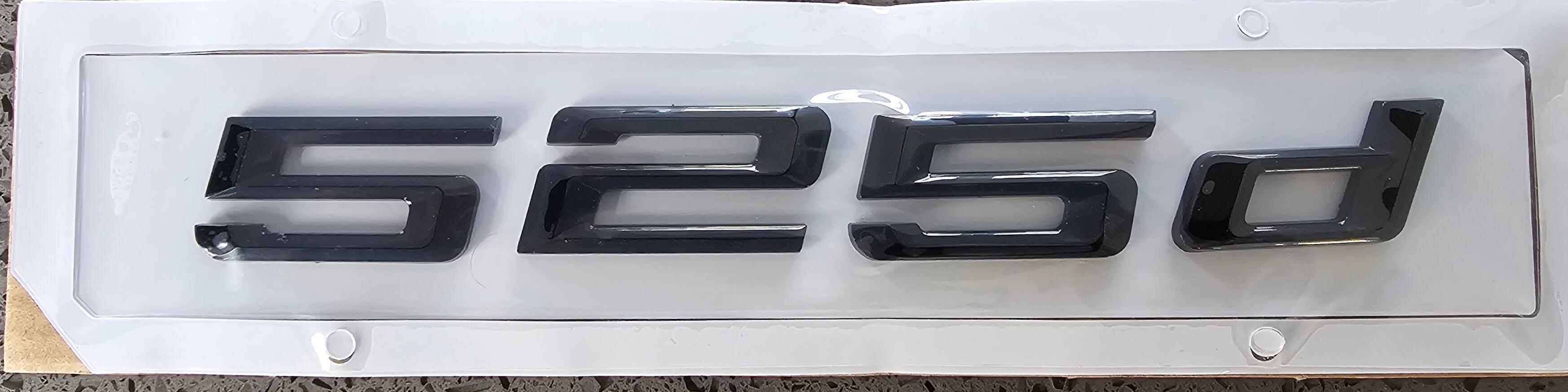 BMW 525d Gloss Black boot badge