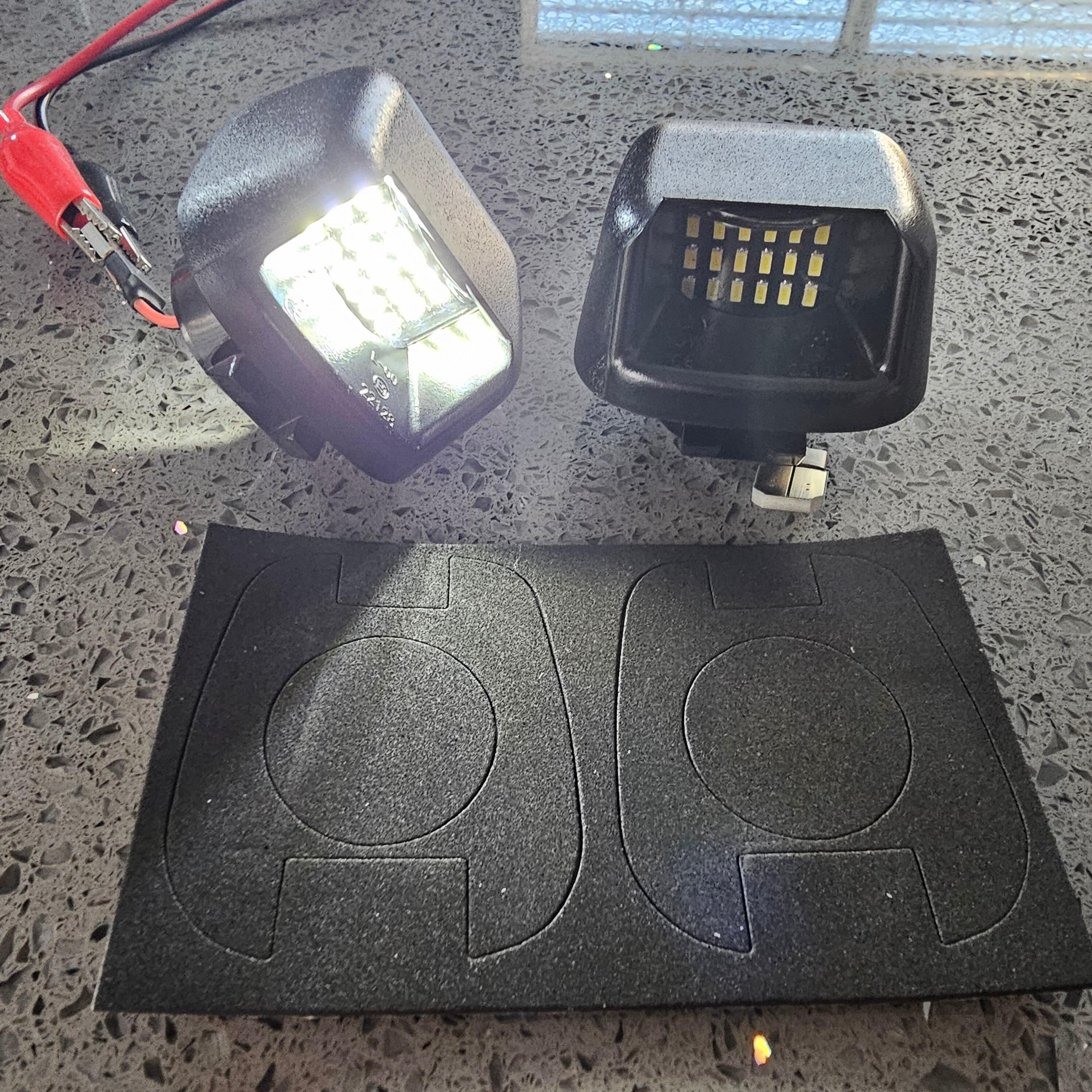 Nissan Navara D40 LED number plate units 6000K White L@@K