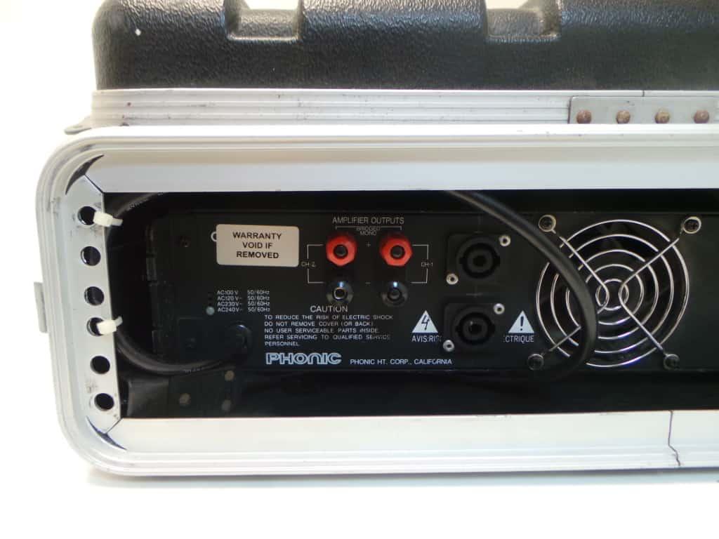 Phonic Mar 4 Power Amplifier in Flight Case