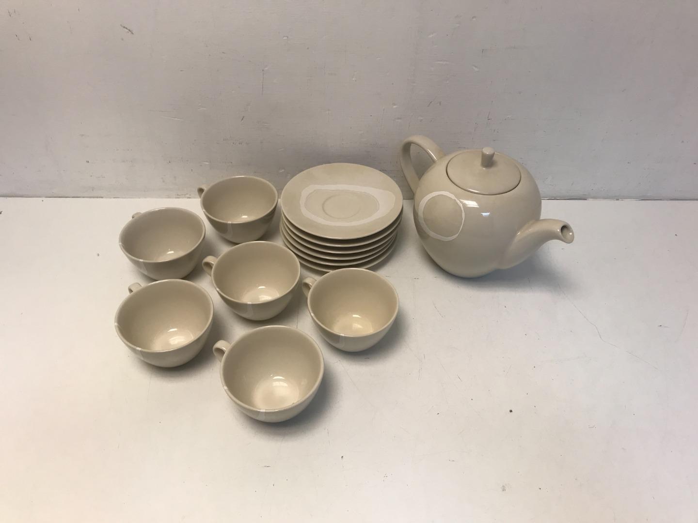 Rocha John Rocha Knot Teapot with Cups and Saucers