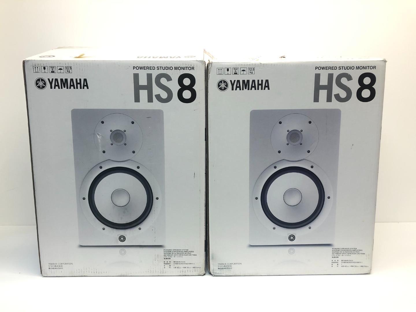 Yamaha HS8 Active Studio Monitor Speakers x2