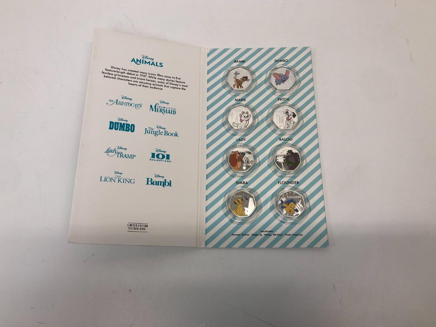 Disney Animals Official Collector Pack Coin Set by The Koin Club