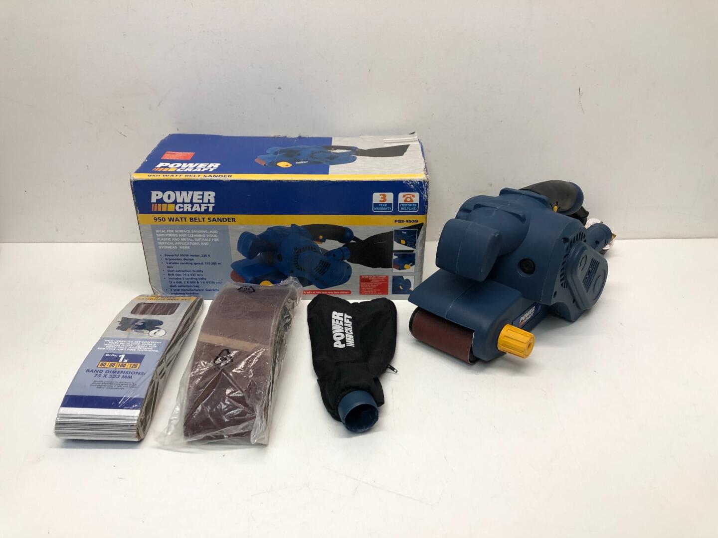 Powercraft belt sander store