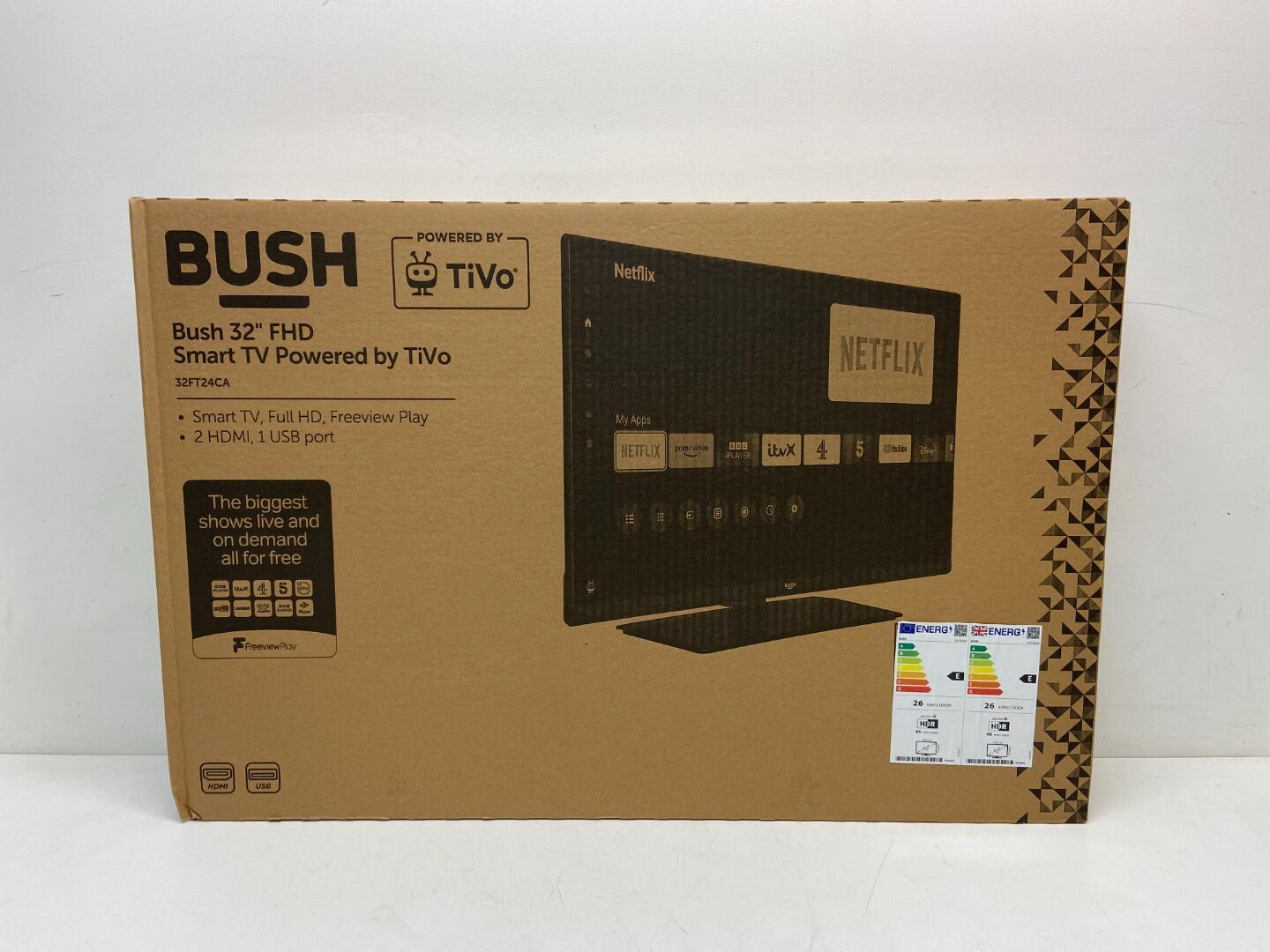 Bush 32FT24CA 32'' Smart Full HD Digital LED TV powered by TiVo