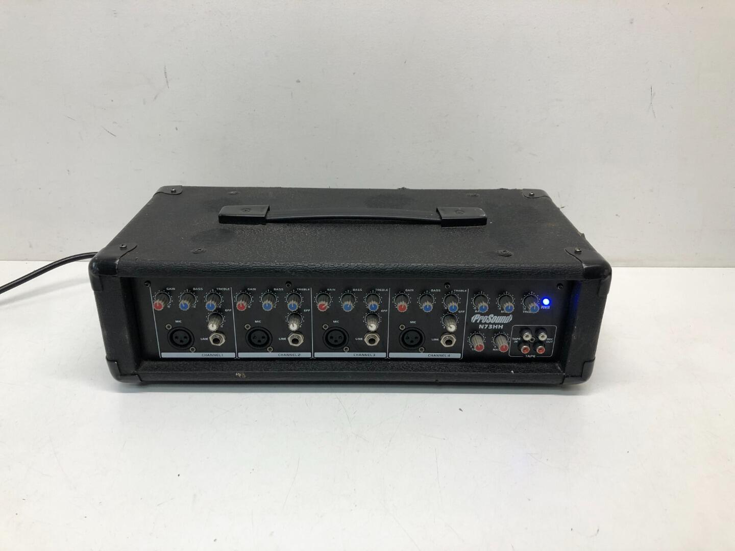 ProSound N73HH 4-Channel Powered PA Mixer Amplifier