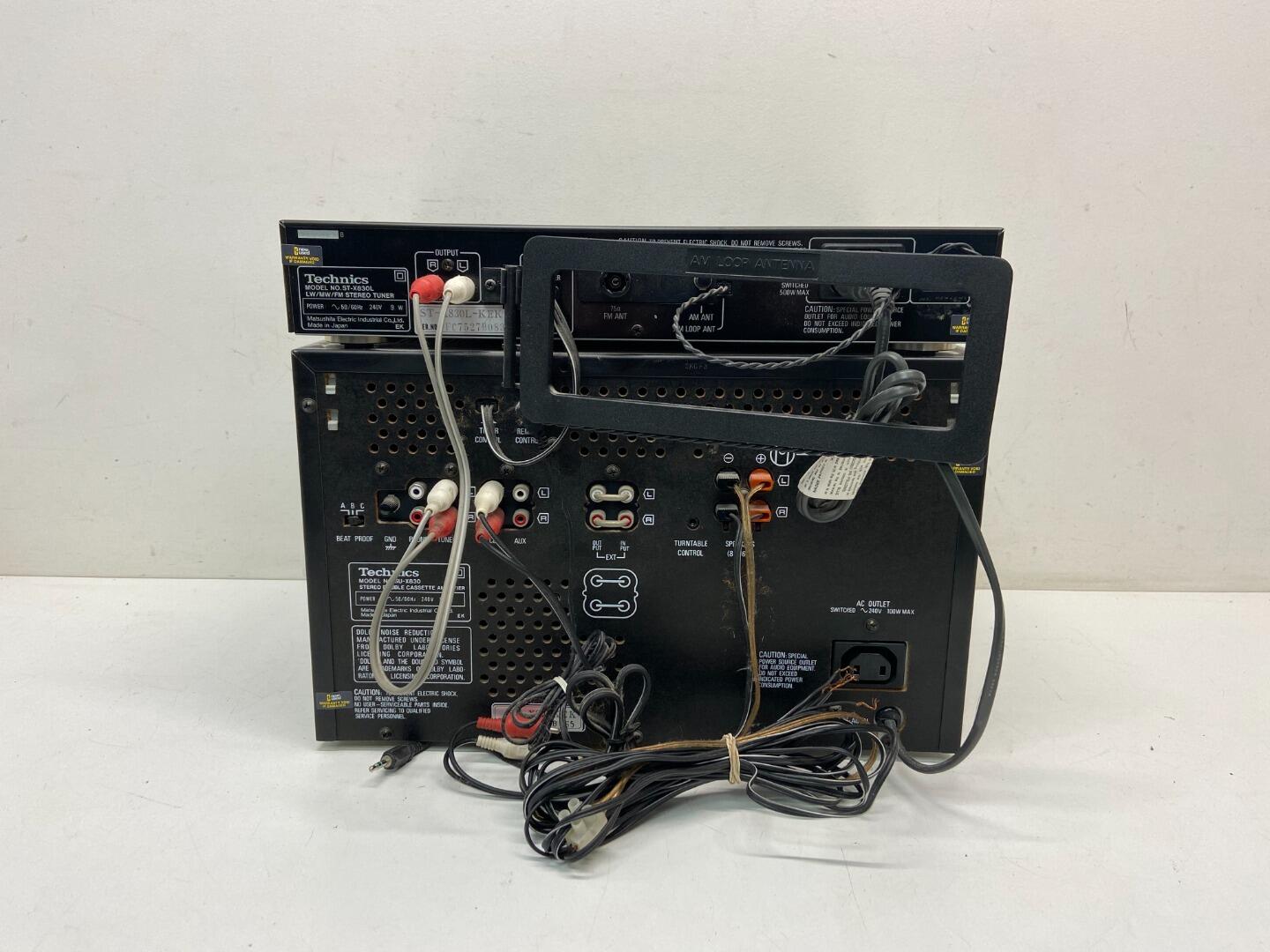 Technics X830 Cassette Deck Amplifier & Tuner