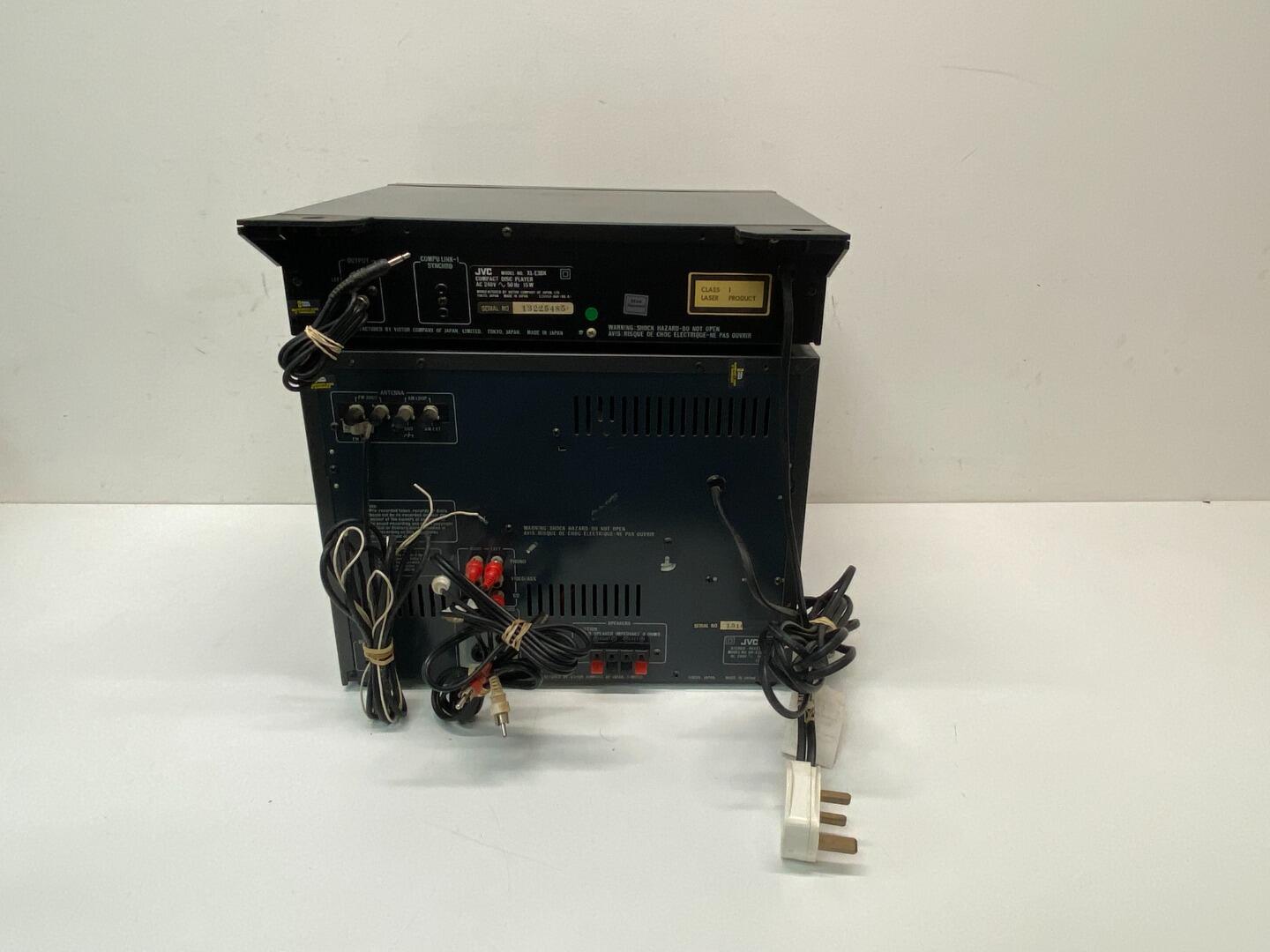 JVC DR-E22L Cassette Deck & JVC XL-E3 CD Player (read description)