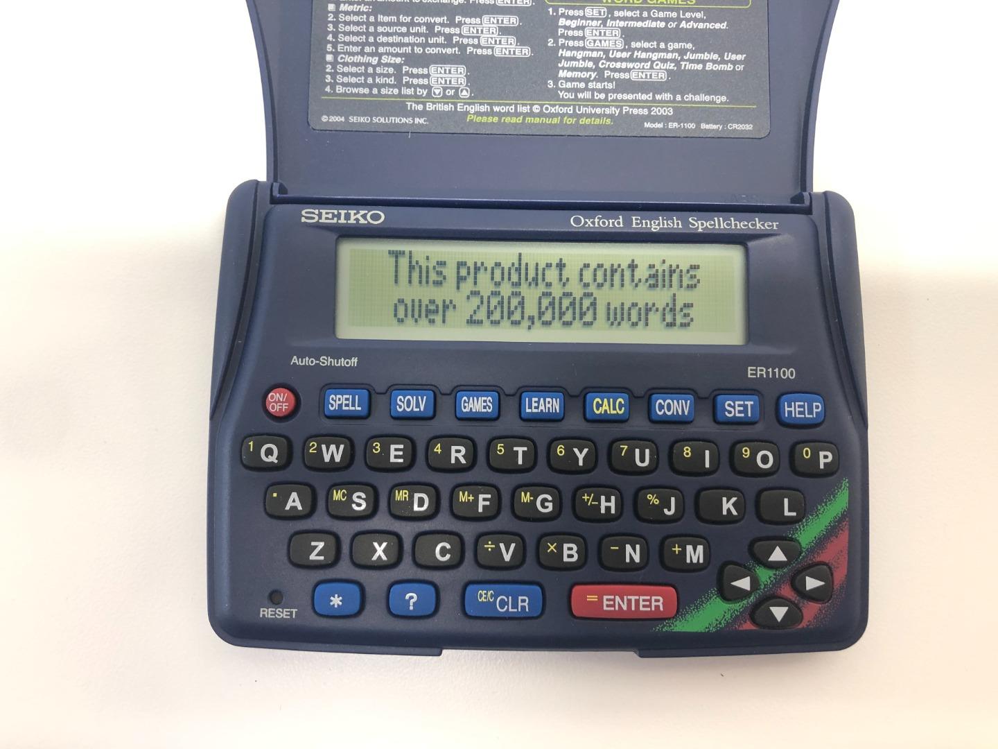 Oxford English Spellchecker by Seiko