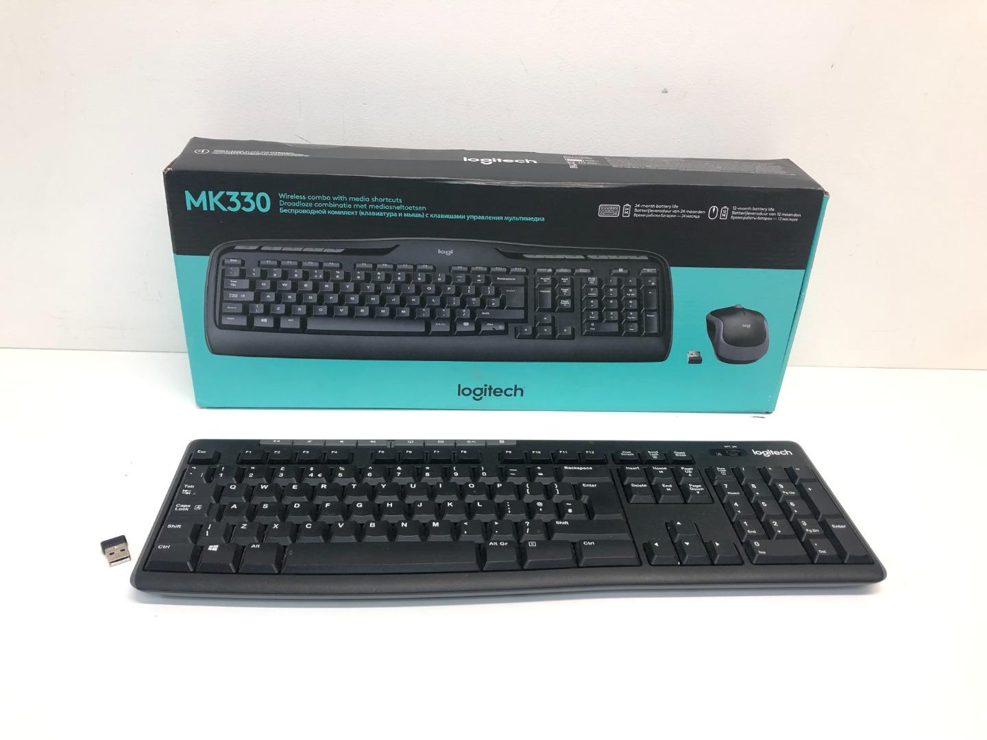 Logitech MK330 RF Wireless QWERTY Keyboard (no mouse)