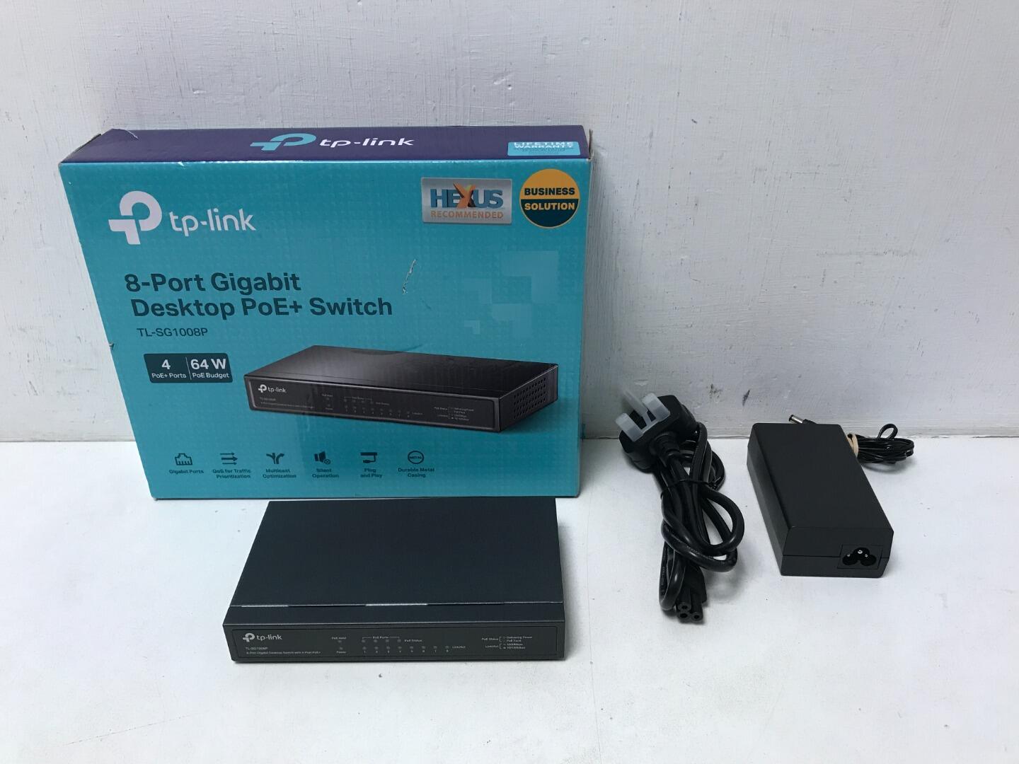 TP-LINK TL-SG1008P Gigabit Ethernet (10/100/1000) Power Over Ethernet ...