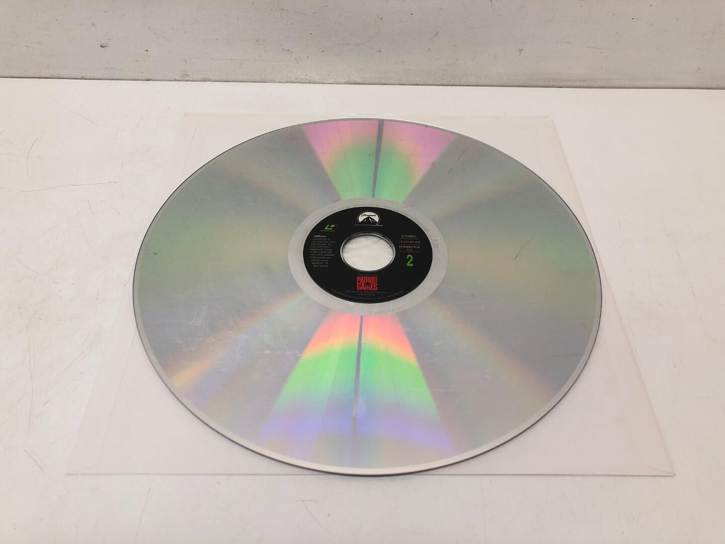 Patriot Games Laser Disc - NTSC