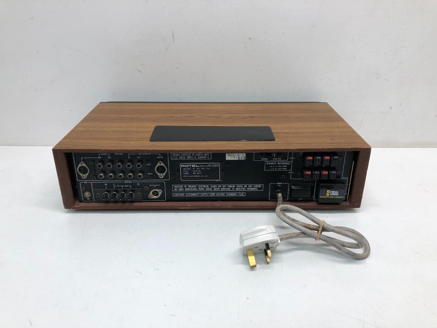 Rotel RX-152 MKII AM/FM Stereo Receiver