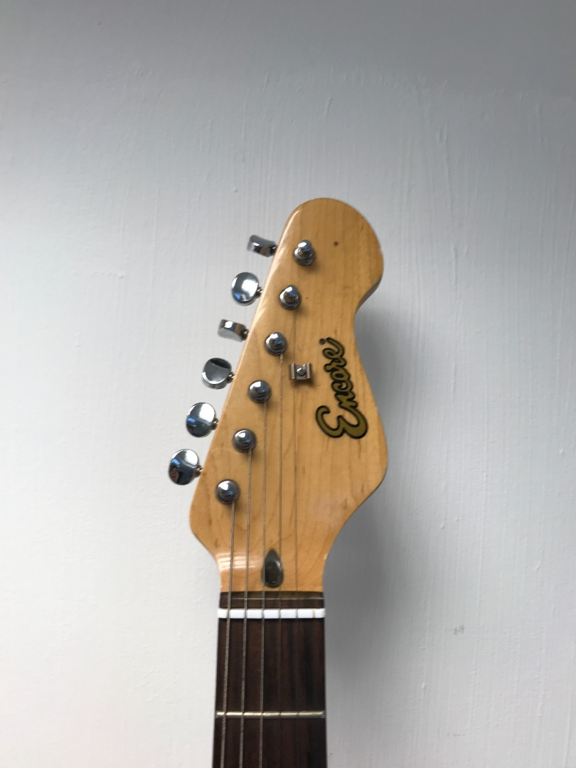 Encore Black Stratocaster Electric Guitar