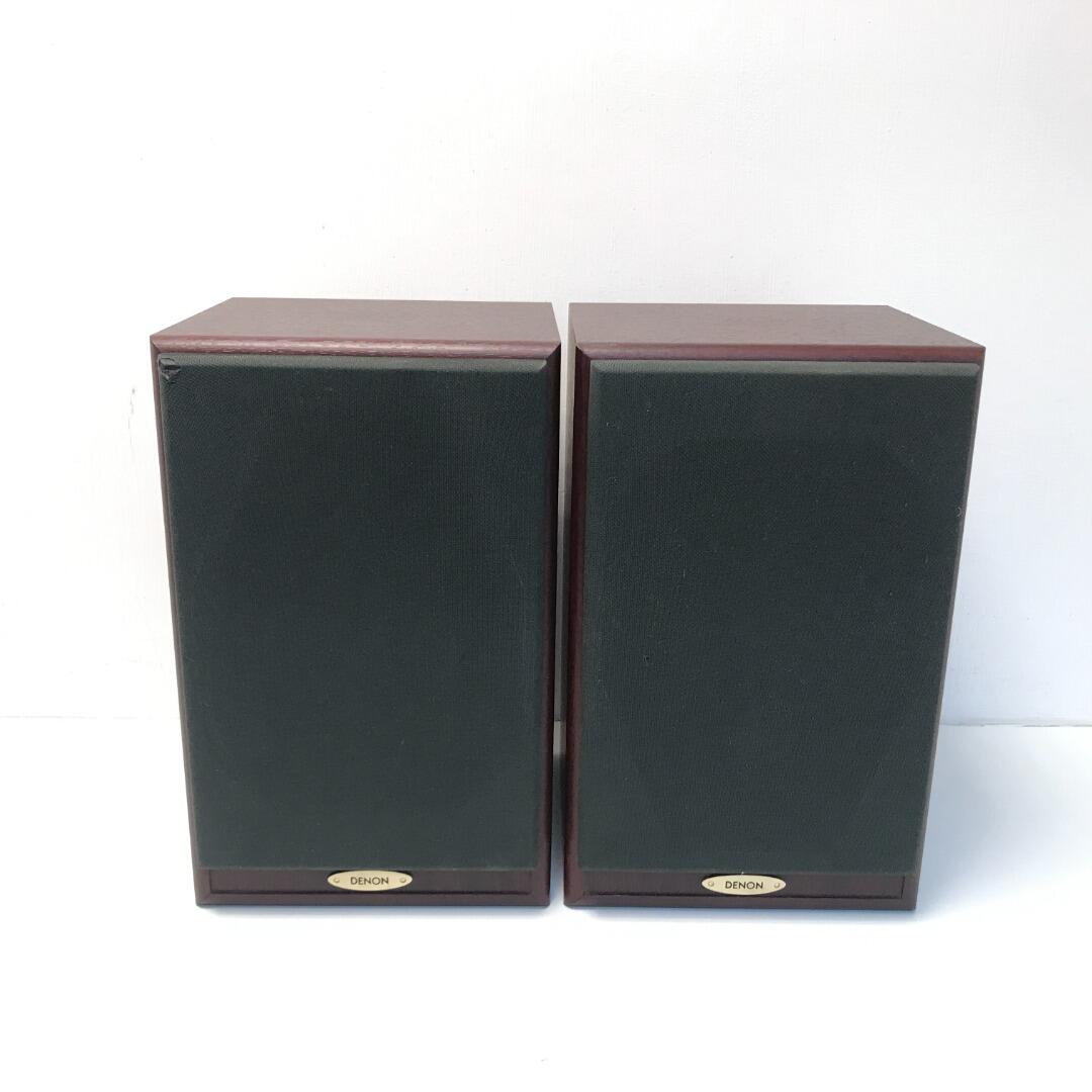 Denon SC-E313 HiFi Bookshelf Speakers - Cherry Red