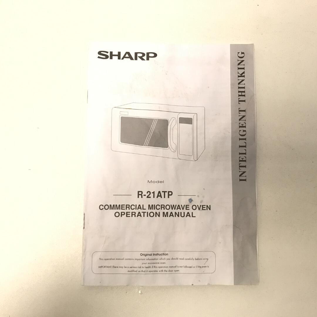 Sharp R-21 ATP 1000W Commercial Microwave Oven