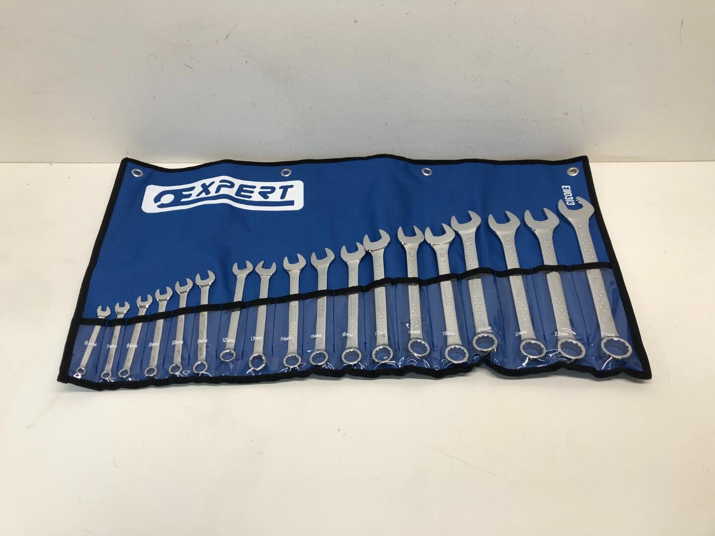 Expert by Facom 18 Piece Combination Spanner Set with Tool Roll