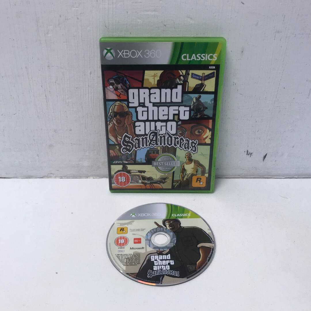 Grand Theft Auto San Andreas Xbox 360 Game