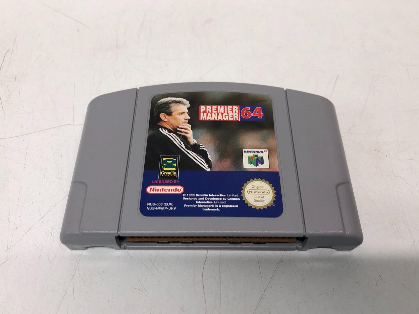 Premier Manager 64 Nintendo 64 Game