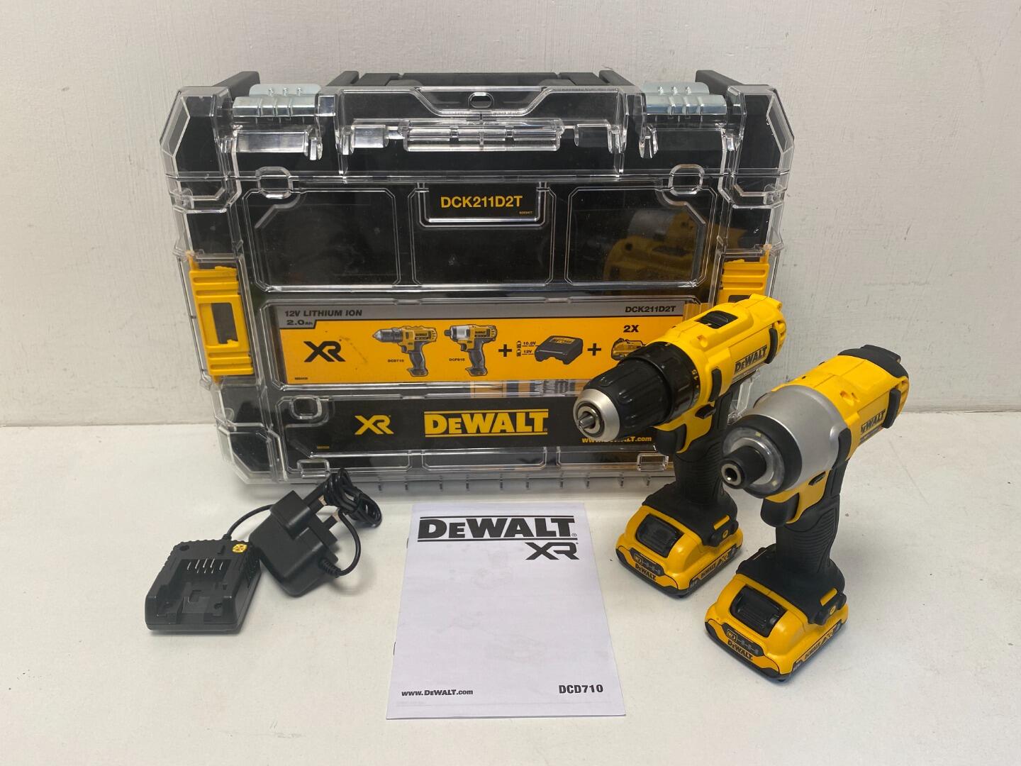 DeWalt DCK211D2T 12V Cordless Drill & Impact Driver Drill Set