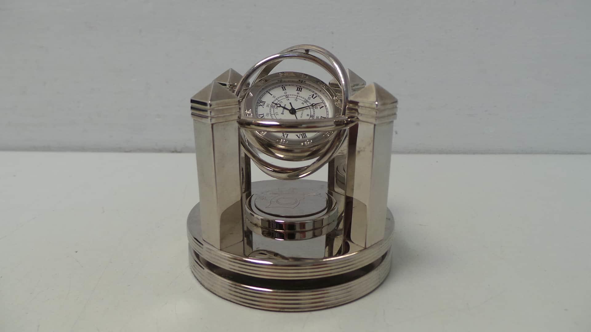 Benchmark Gyro Swivel Desk Clock