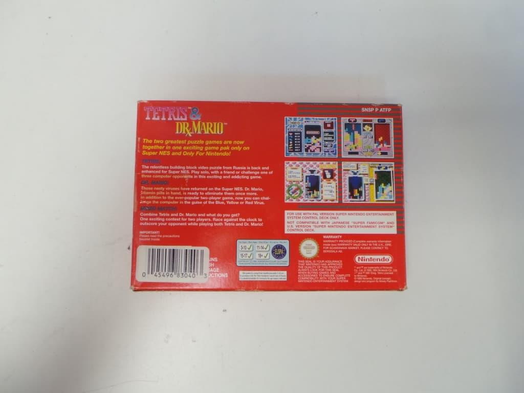 Tetris & Dr Mario SNES Game