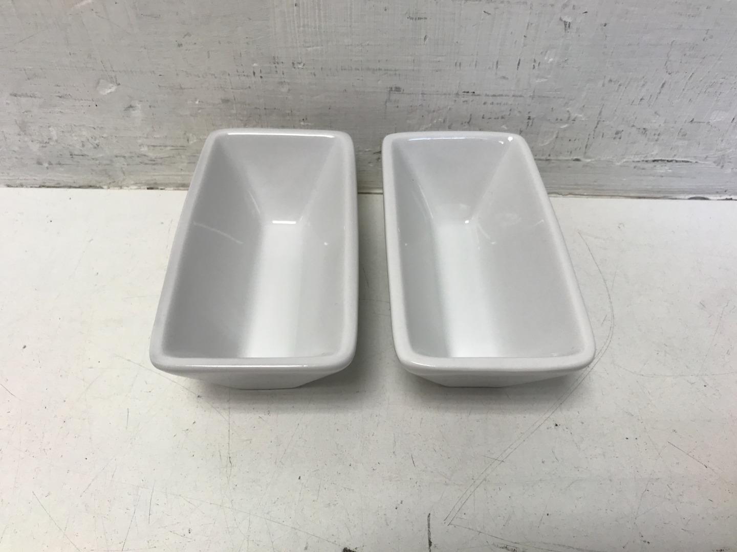 Dema White Porcelain Square Serving Set