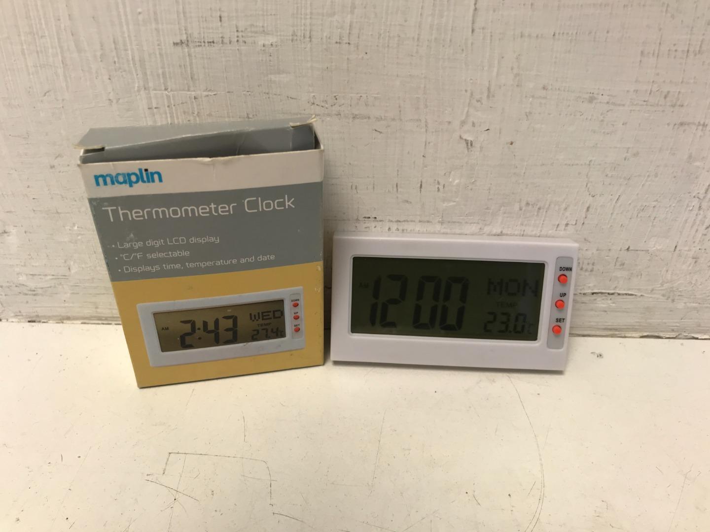 Maplin Thermometer Clock