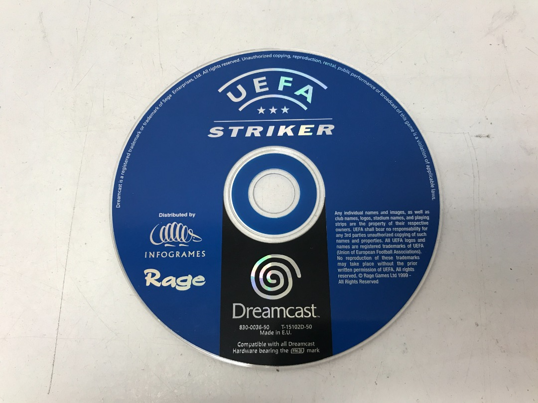 UEFA Striker Sega Dreamcast Game