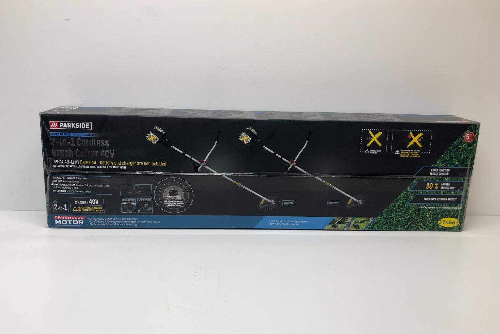 Parkside PPFSA 40-Li A1 2-in-1 Cordless Brush Cutter - Unit Only