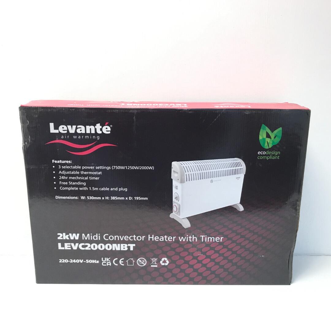 Levante LEVC200NBT 2KW Convector Heater with Timer