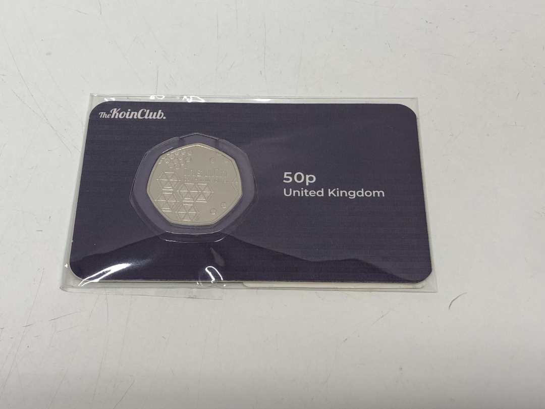 The Koin Club Royal Mint Insulin 2021 UK Brilliant Uncirculated 50p Coin