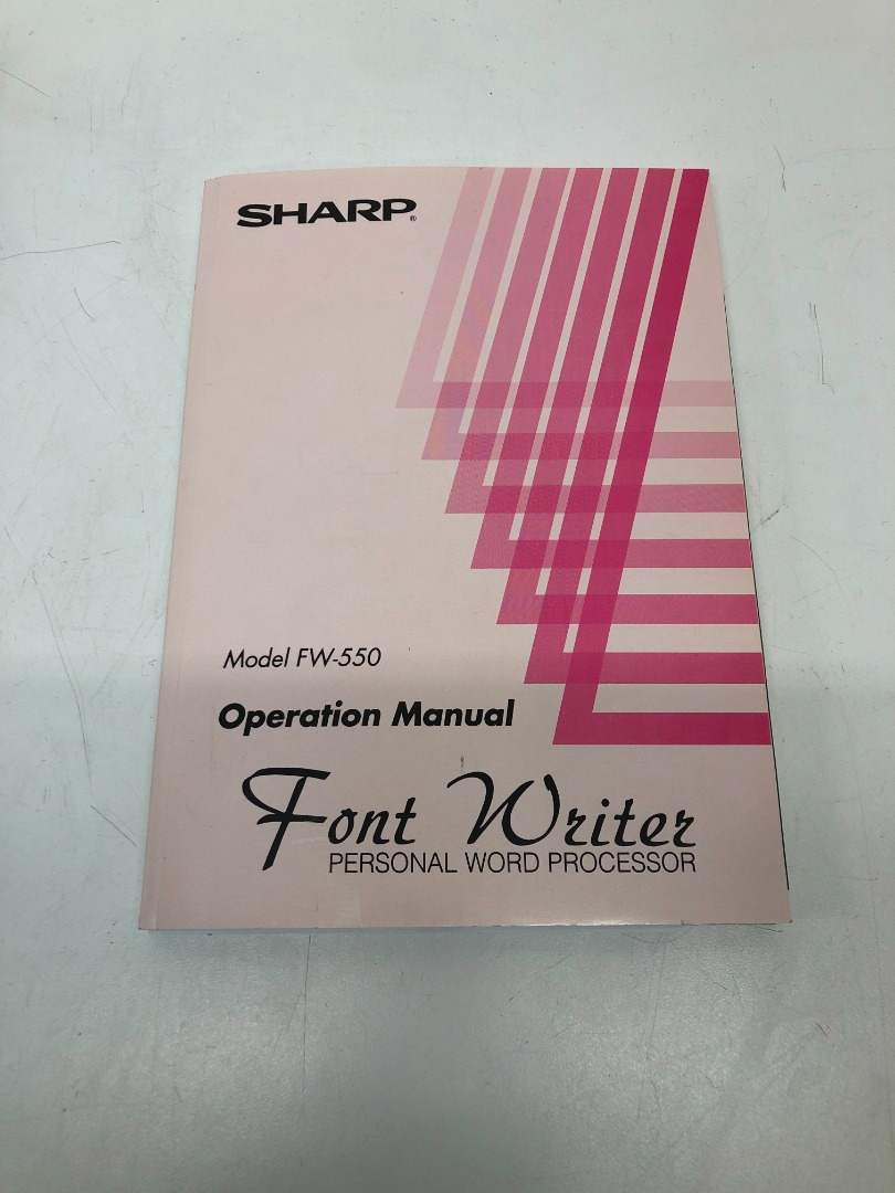 Sharp FW-550 Font Writer Word Processor