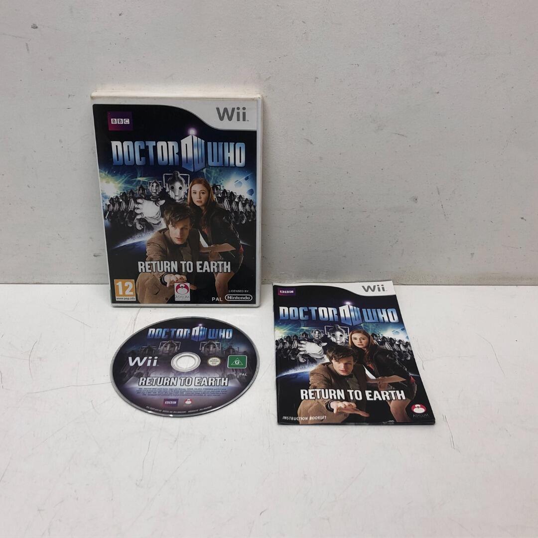 Doctor Who Return To Earth Nintendo Wii Game