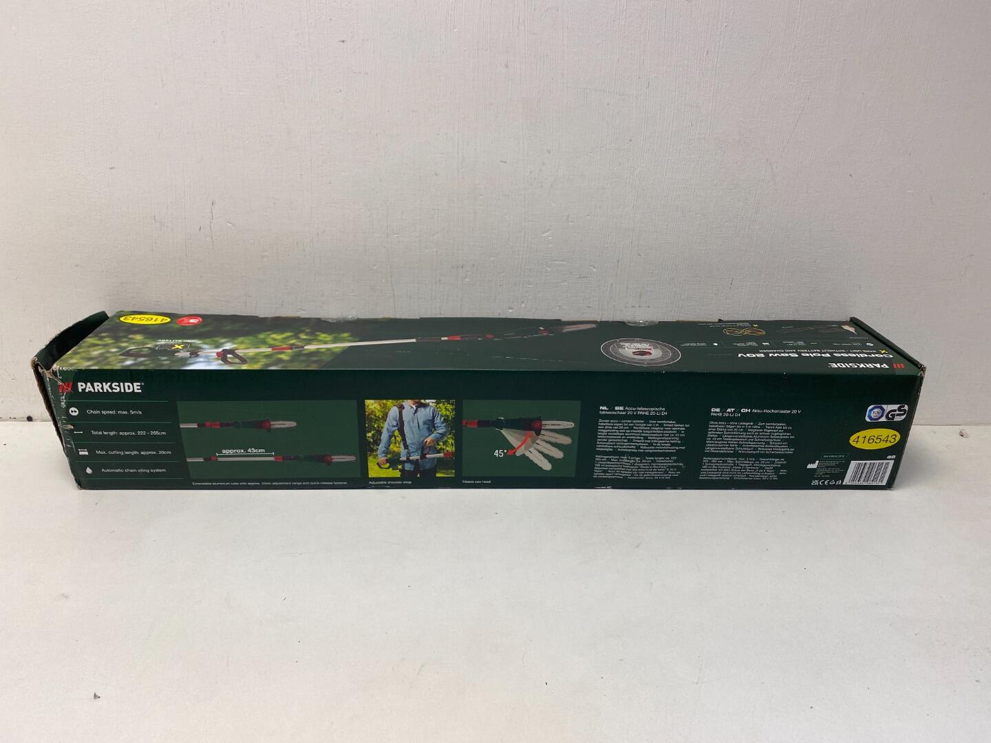 Parkside PAHE 20-Li D4 20V Cordless Pole Saw - Body Only