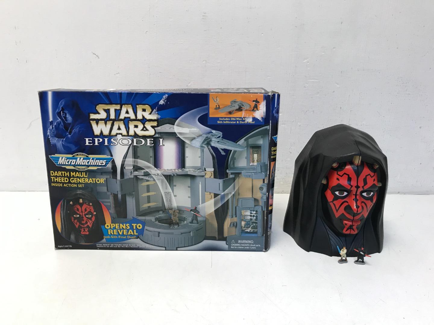 Micro Machines Star Wars Darth Maul / Theed Generator Transforming ...