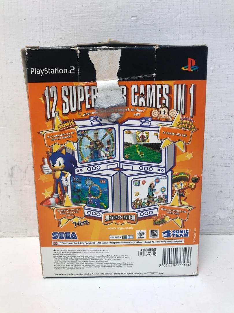Sega Superstars PS2 Game and Eye Toy
