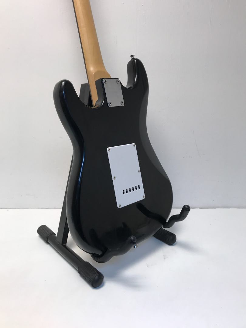 Encore Black Stratocaster Electric Guitar