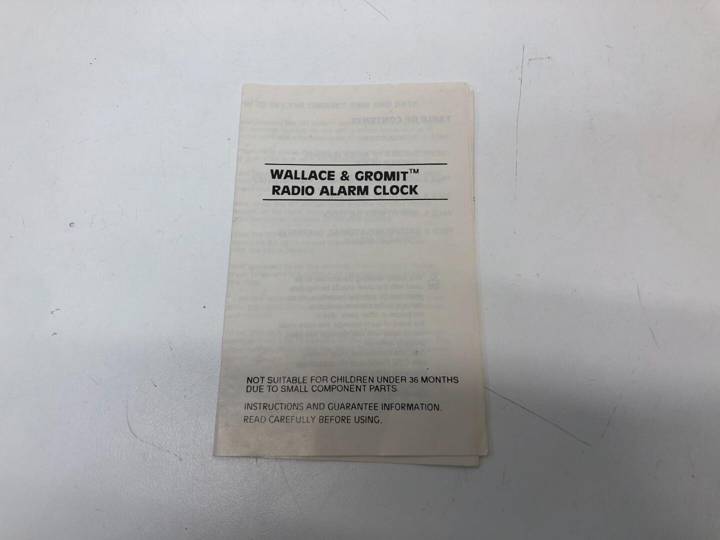 Wallace & Gromit Talking Radio Alarm Clock by Wesco