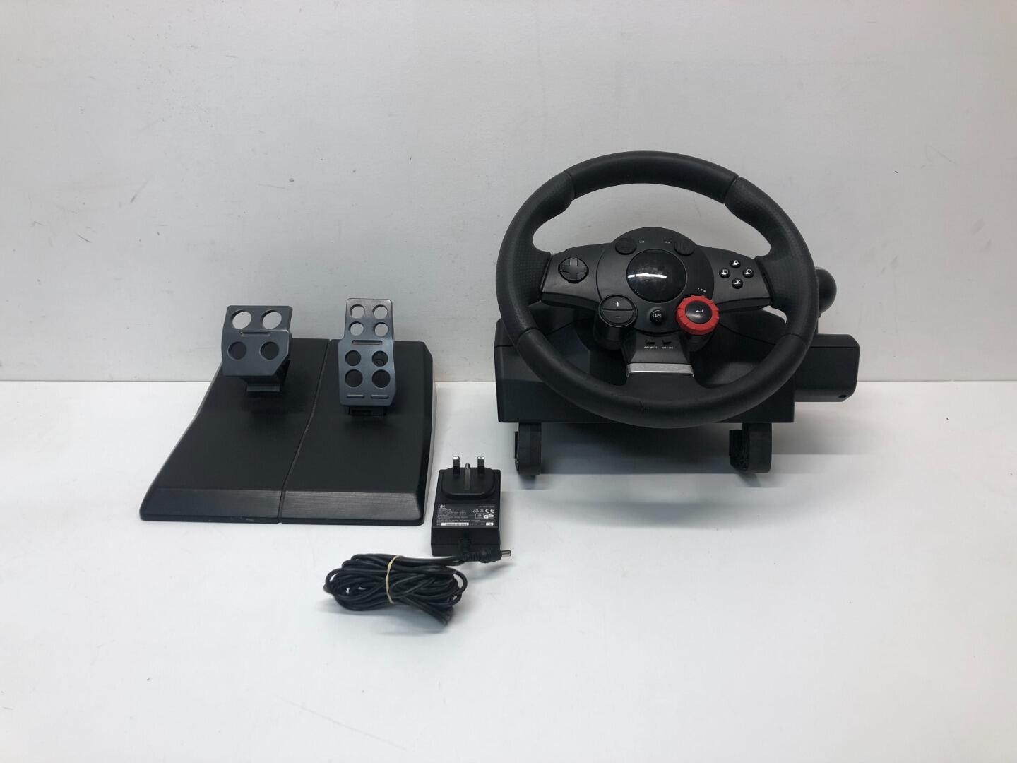 Logitech E-X5C19 Steering Wheel & Pedals for PS2 PS3