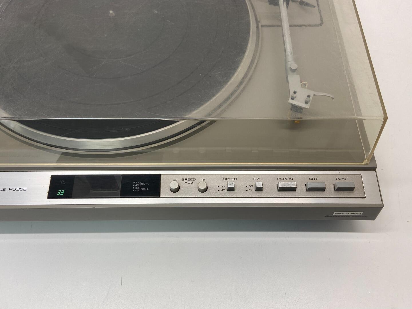 NEC P635E Direct Drive Turntable (read description)