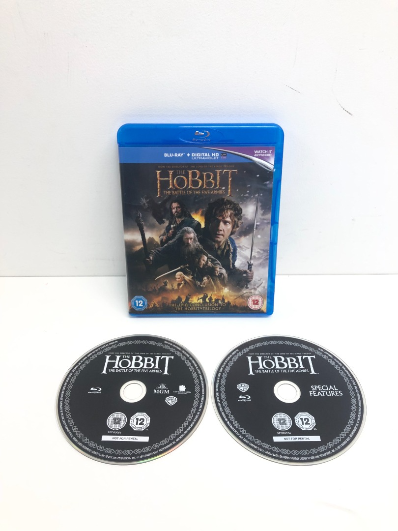 The Hobbit The Battle of the Five Armies Blu Ray DVD