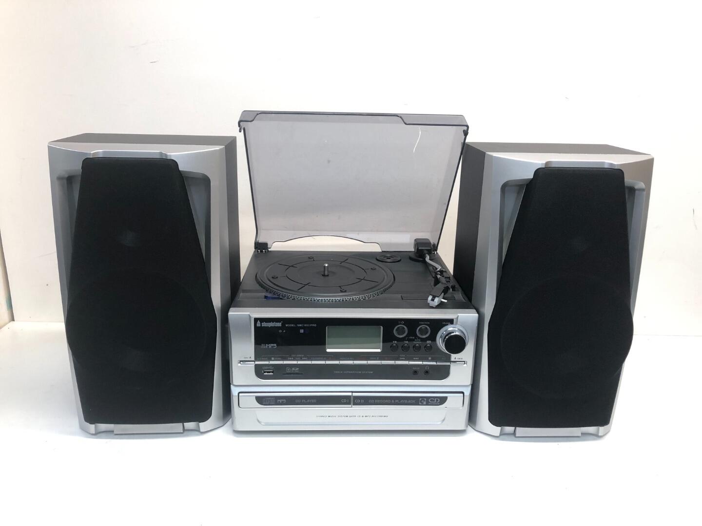Steepletone SMC1033 Pro Twin CD Recording Music System