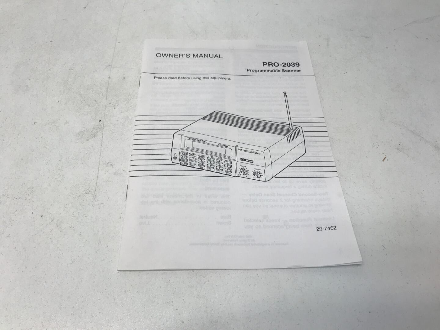 Realistic Pro-2039 Programmable Scanner