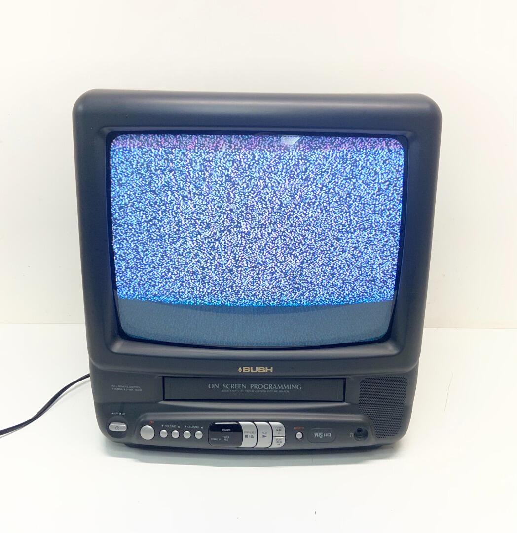 Bush BTV17 14'' Portable CRT Analogue TV with Built-in VHS Player