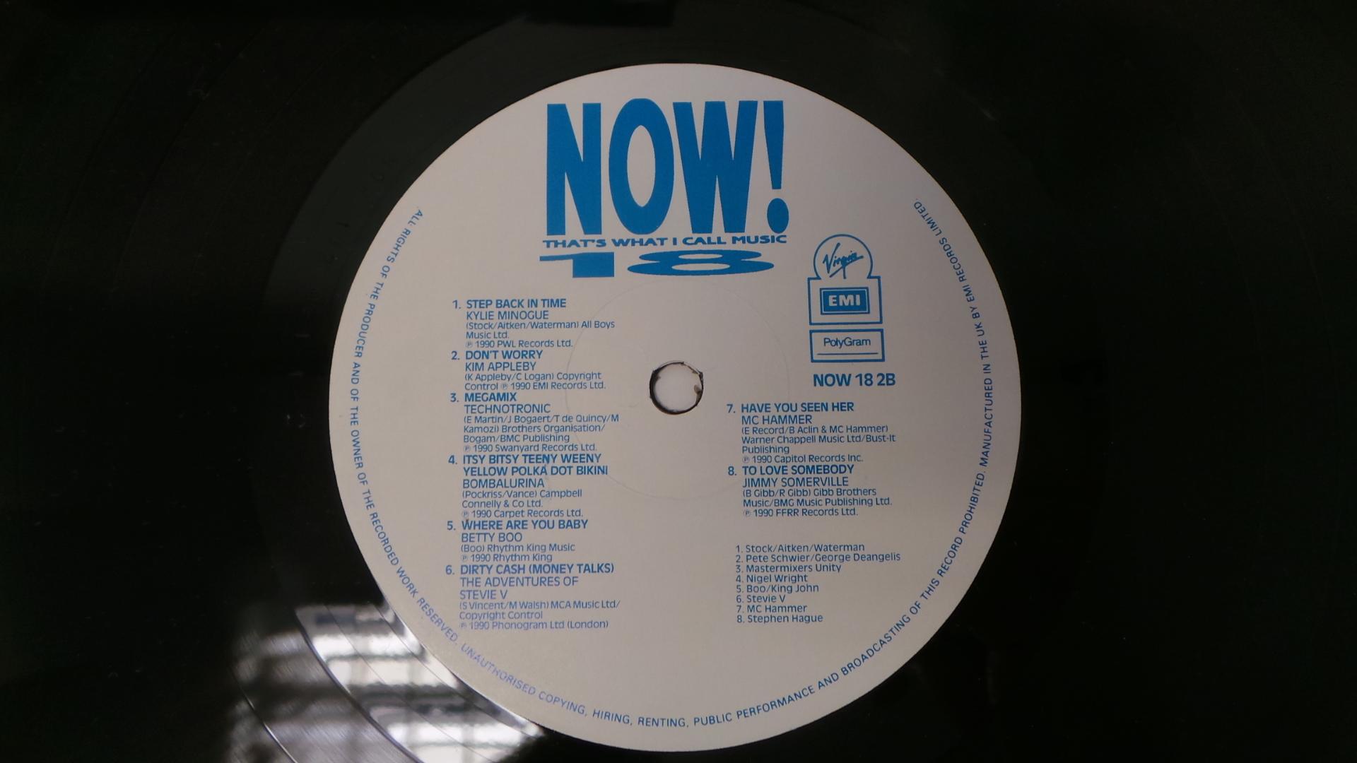 Now That's What I Call Music 18 1990 Vinyl LP - NOW18